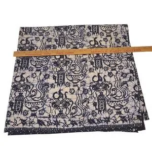 The Unbranded Brand | Art | Vintage Blue White Batik Fabric Cotton 83 ...